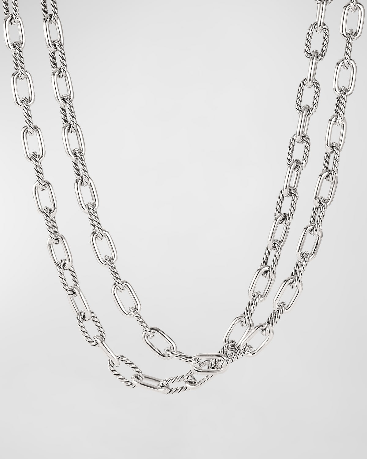 David Yurman DY Madison Chain Necklace in Silver with 18K Gold, 8.5mm ...