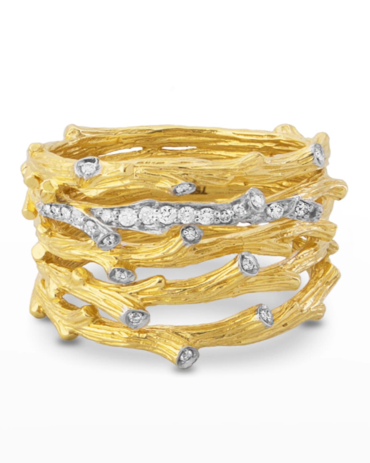 Michael Aram 18k Vincent Ring w/ Diamonds, Size 7 | Neiman Marcus