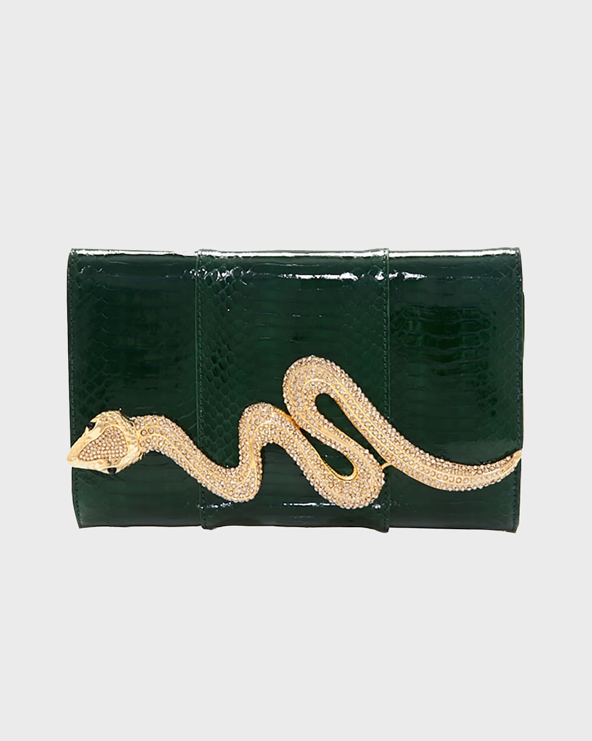 Whiting & Davis Crystal Cascade Fringe Clutch Bag | Neiman Marcus