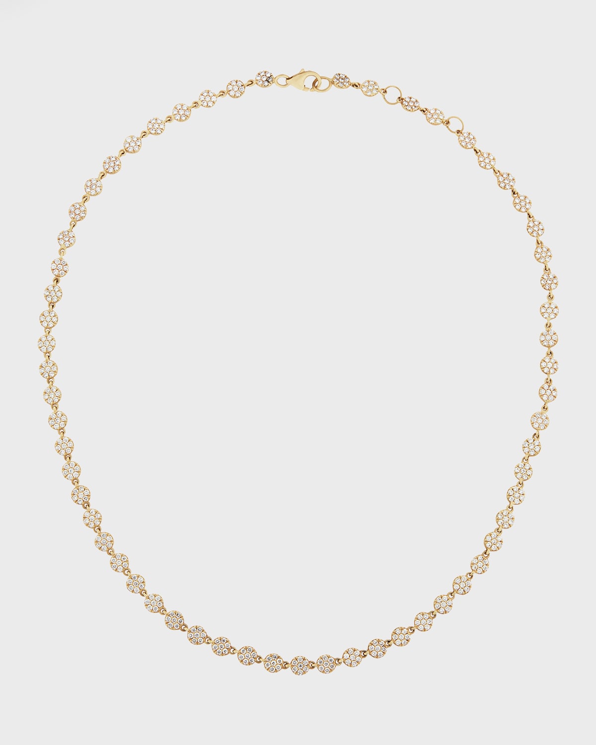 LANA 14k Gold Diamond Disc Necklace | Neiman Marcus