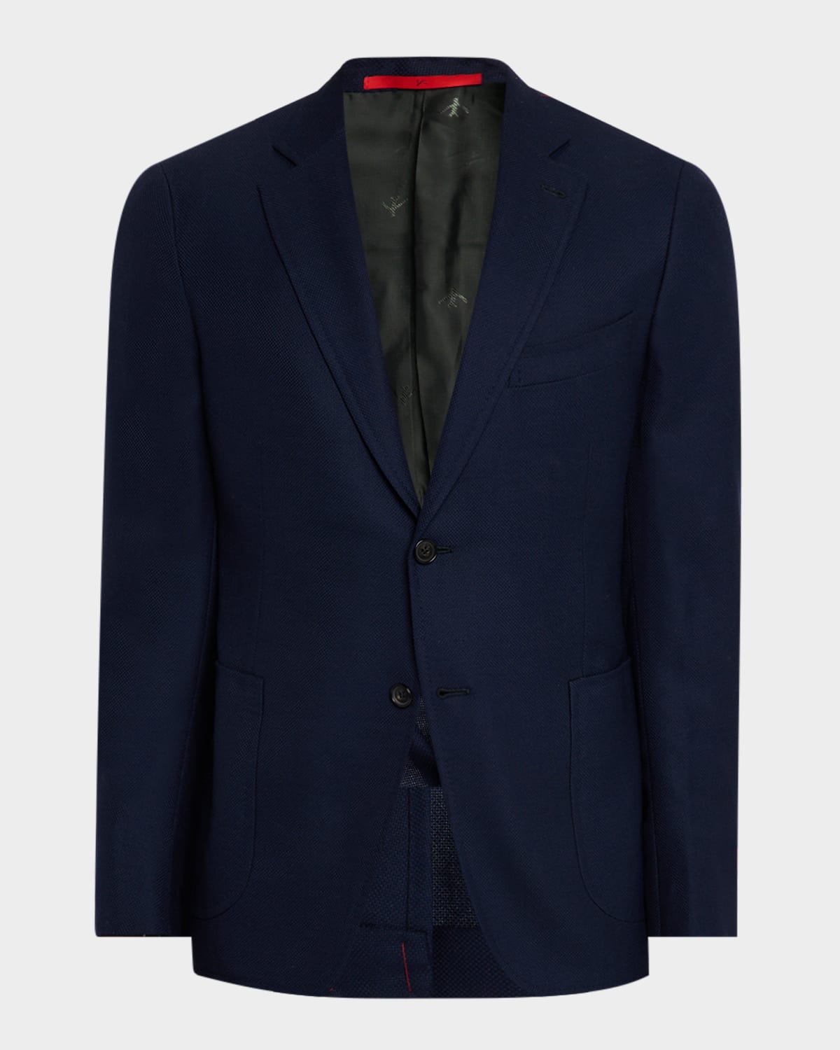 Isaia Men's Single-Breasted Textured Blazer | Neiman Marcus