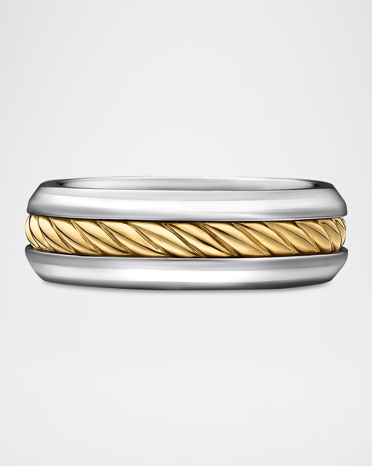 David Yurman Men's Cairo Wrap Band Ring in 18K Gold, 8mm | Neiman Marcus