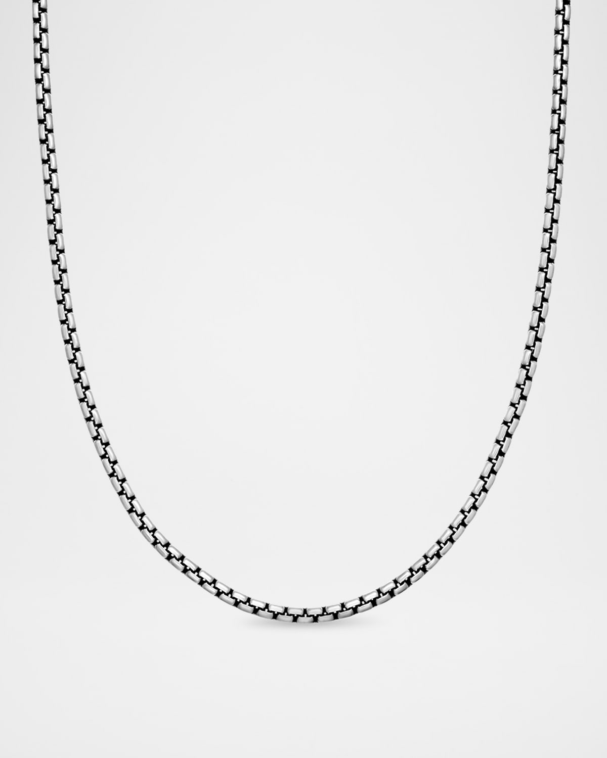 David Yurman Men's Box Chain Necklace in Silver, 3.6mm, 24"L | Neiman ...