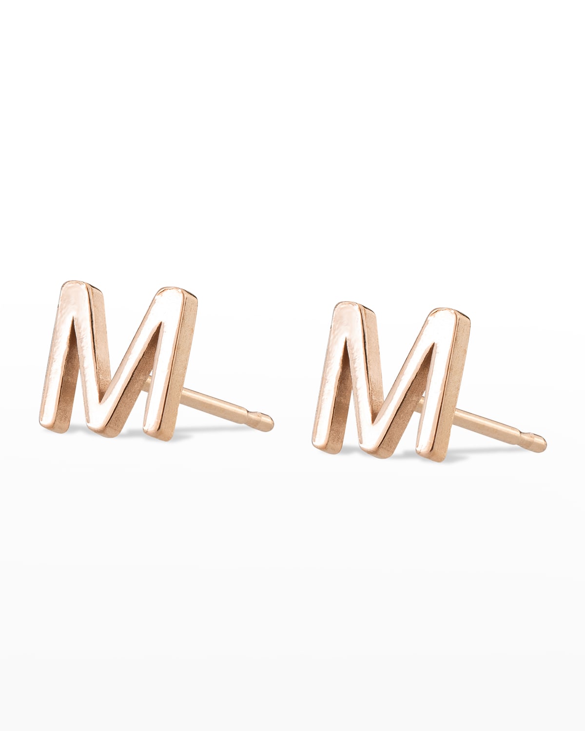 Tai Fine 14k Gold Initial Stud Earring, Single | Neiman Marcus