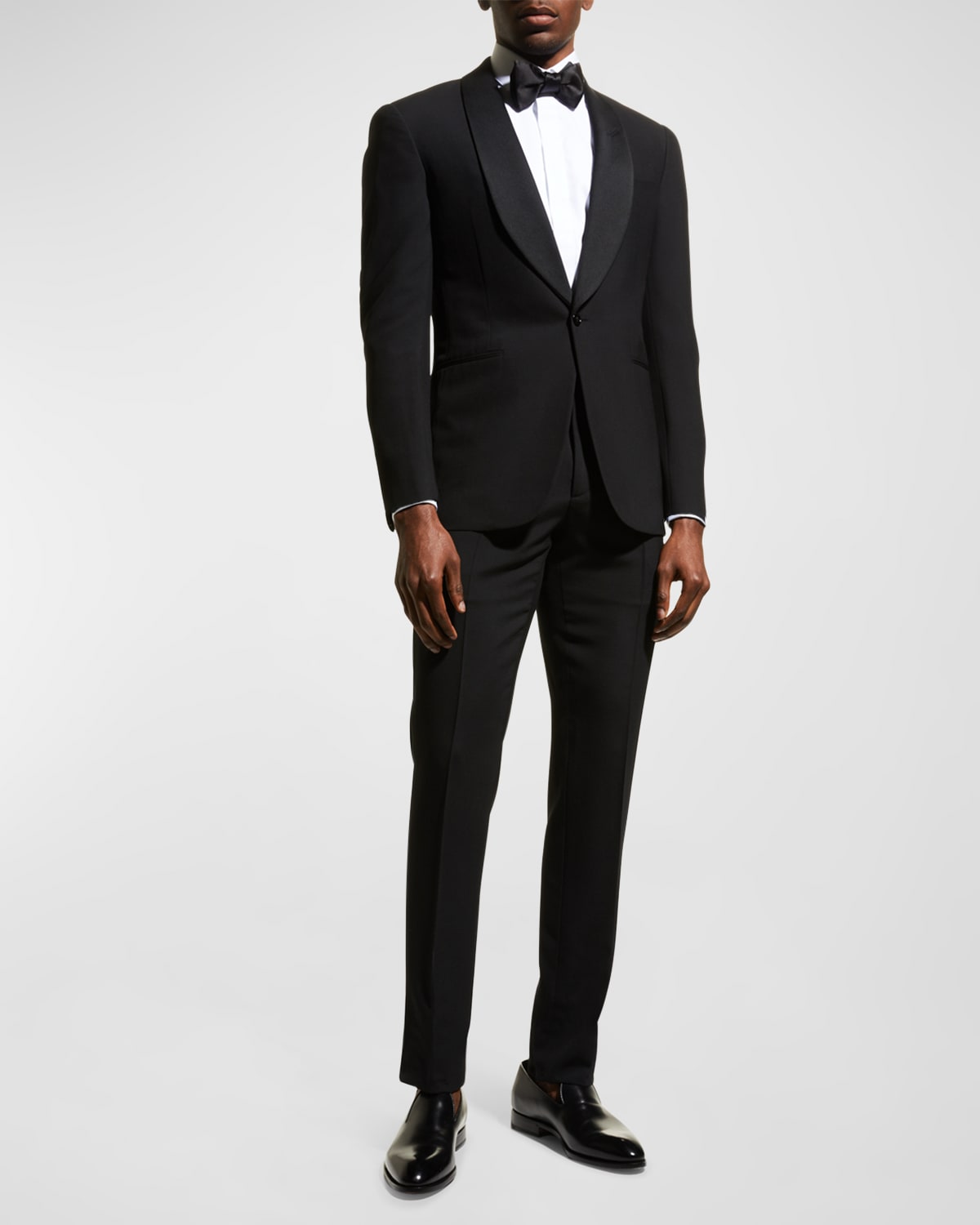 Ralph Lauren Purple Label Men's Barathea Solid Wool Tuxedo | Neiman Marcus