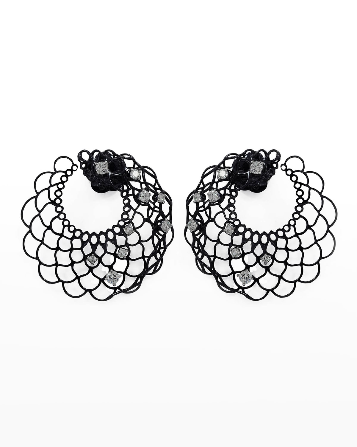 Staurino 18K Yellow Gold Moresca Earrings with Diamonds | Neiman Marcus