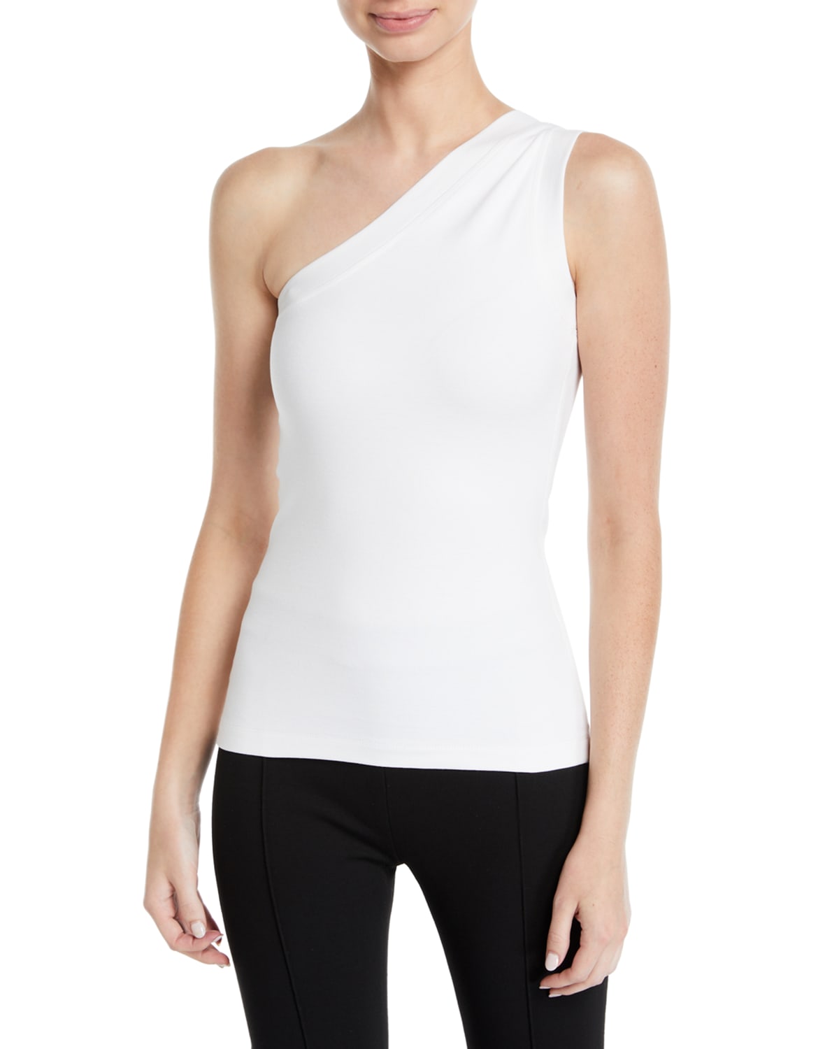 Rosetta Getty One-Shoulder Tank Top | Neiman Marcus