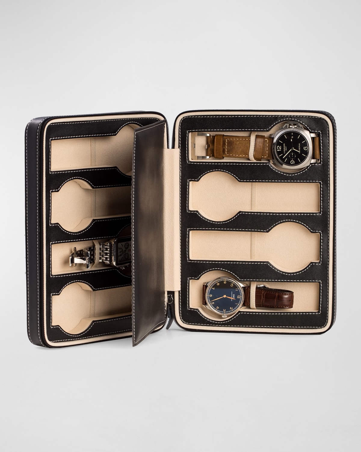 Bey-Berk Leather Travel Watch Case - 2 | Neiman Marcus