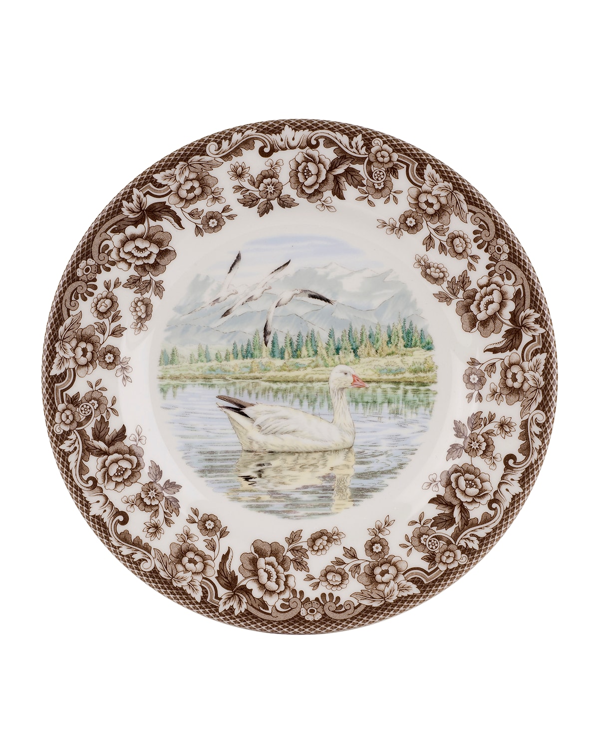 Spode Woodland American Wildlife Elk Salad Plate | Neiman Marcus