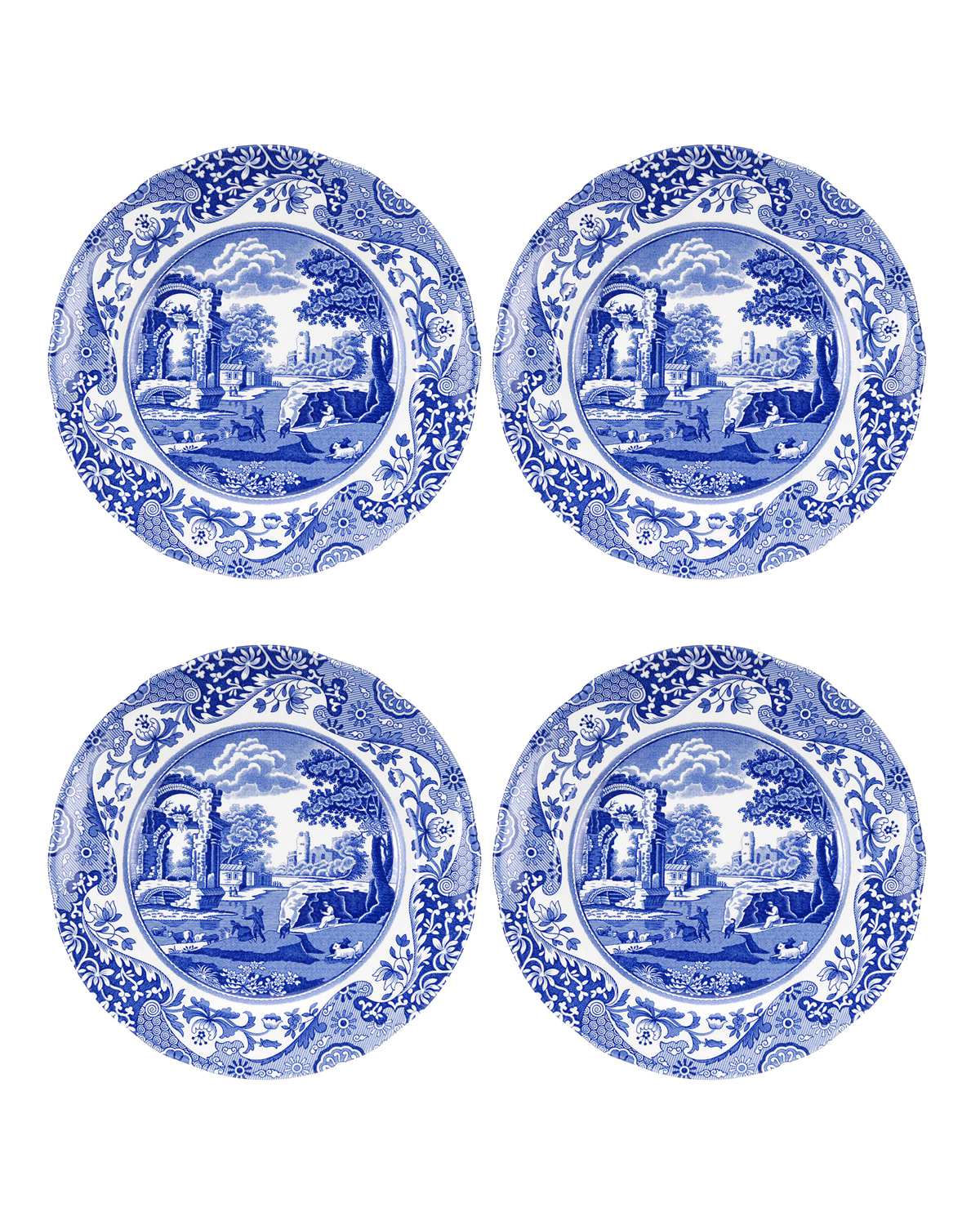 Spode Blue Italian Luncheon Plates, Set of 4 | Neiman Marcus