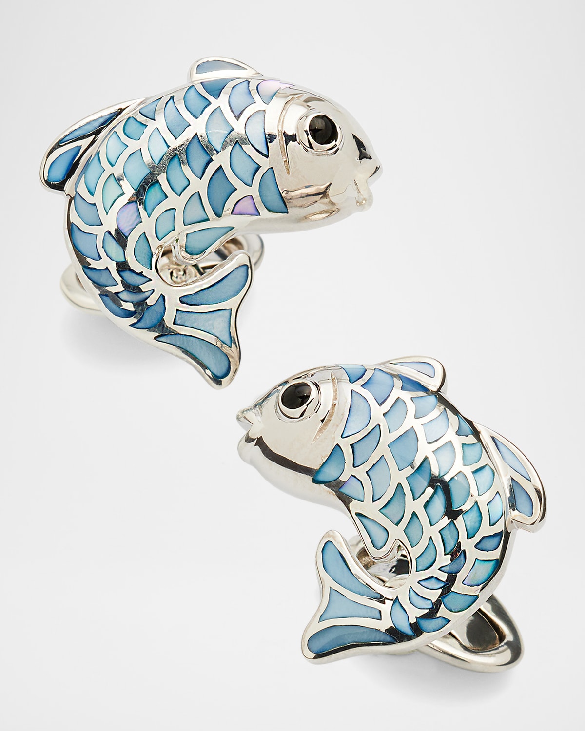 Jan Leslie Men's 925 Round Mother-of-Pearl Cufflinks | Neiman Marcus