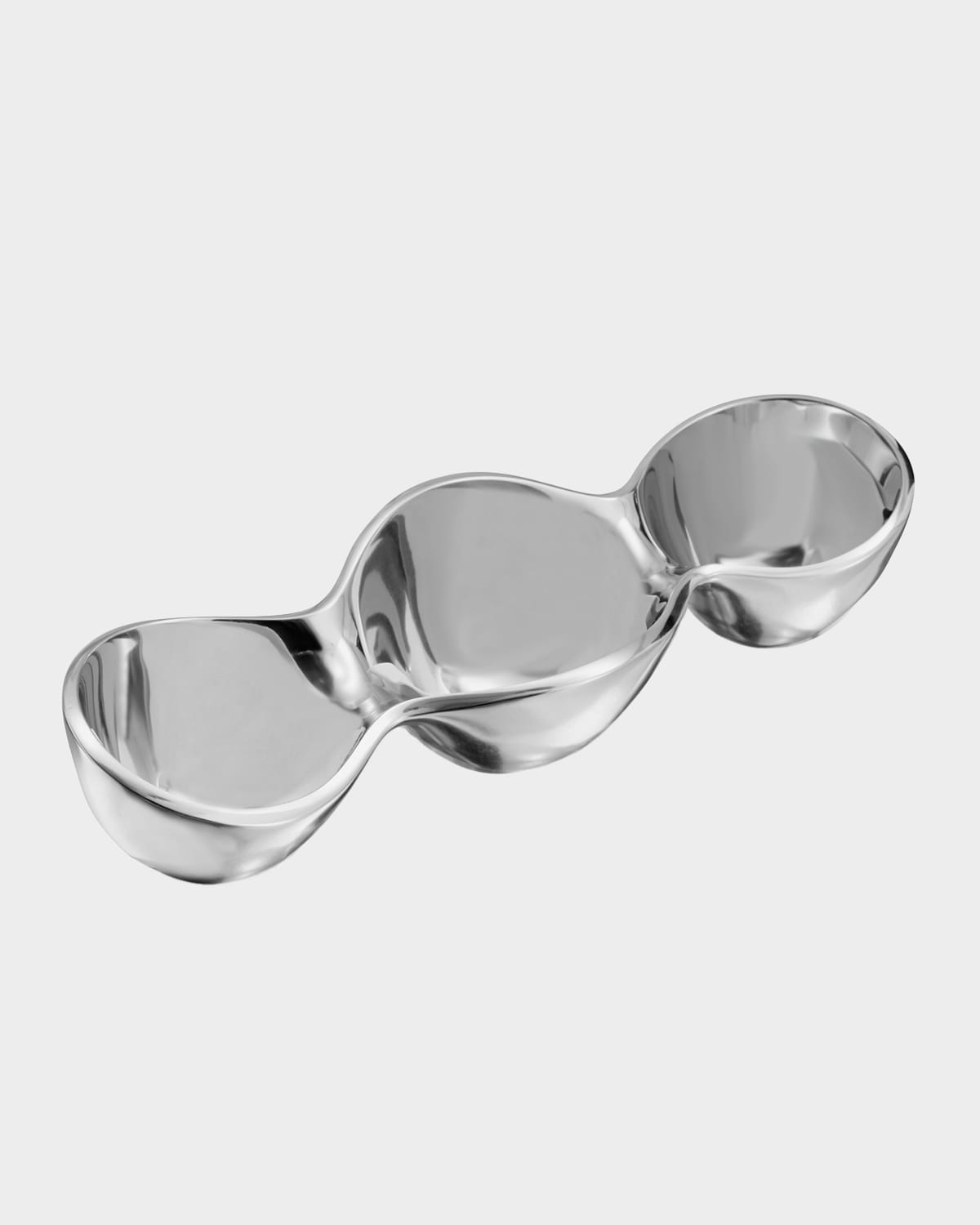 Nambe Cooper Triple Condiment Server with Spoons | Neiman Marcus