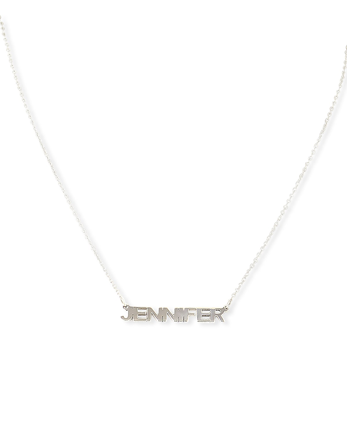 Jennifer Zeuner Serafina Personalized Mini Nameplate Necklace | Neiman ...