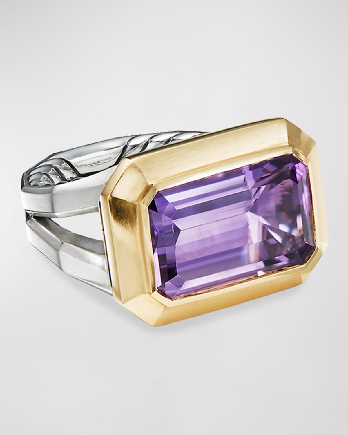 David Yurman Novella 16mm Stone Ring w/ 18k Gold & Amethyst/Citrine ...