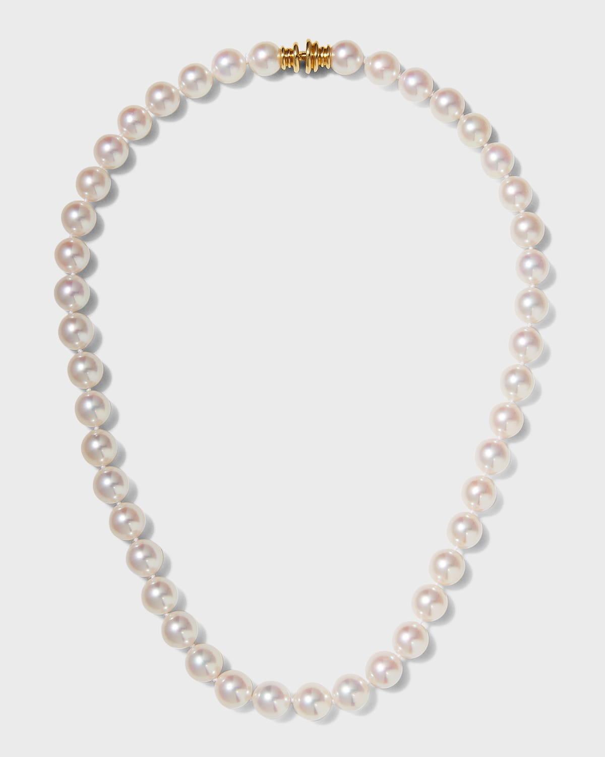 Assael 16" Akoya Cultured 9.5mm Pearl Necklace with Yellow Gold Clasp ...