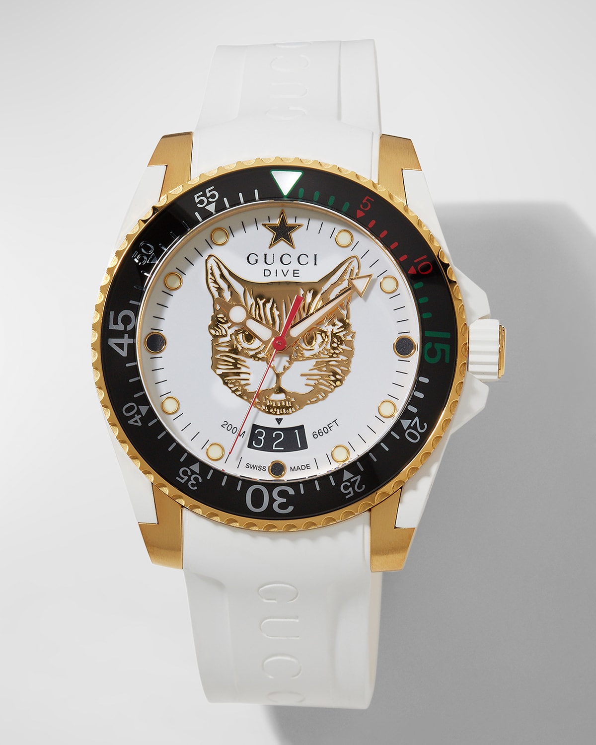 Gucci Men's 40mm Dive Web Icon Watch | Neiman Marcus