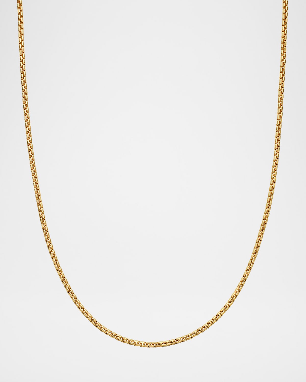 David Yurman Men's Box Chain Necklace in 18K Gold, 1.7mm, 22"L | Neiman ...