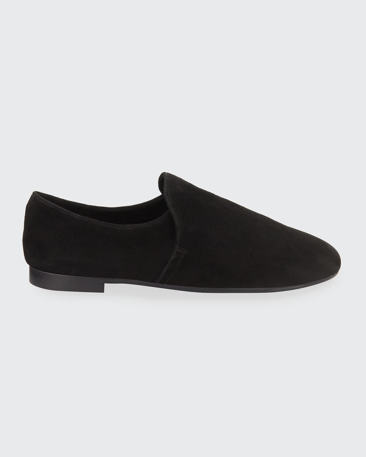 Bougeotte Suede Flat Penny Loafers | Neiman Marcus