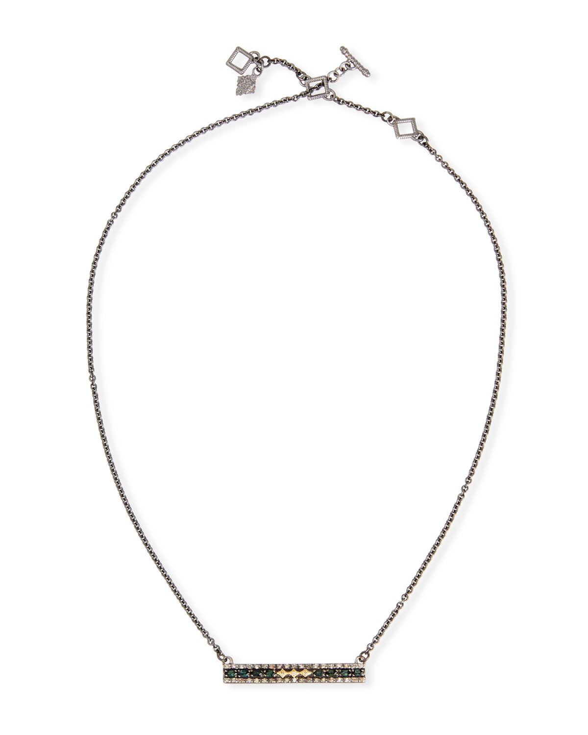 Armenta Old World Diamond Crivelli Bar Necklace | Neiman Marcus