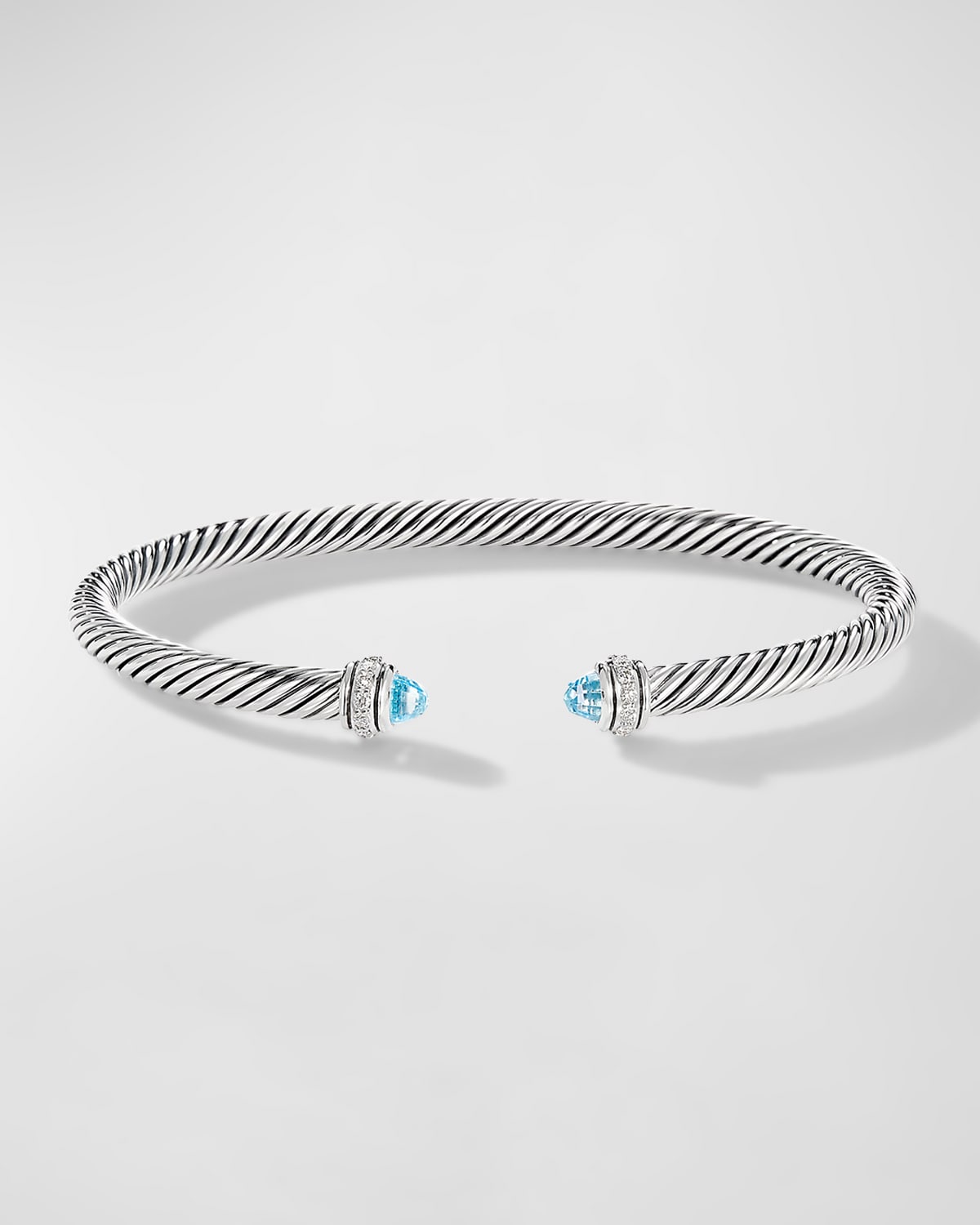 David Yurman Cable Bracelet with Gemstone in Silver with 18K Gold, 4mm ...
