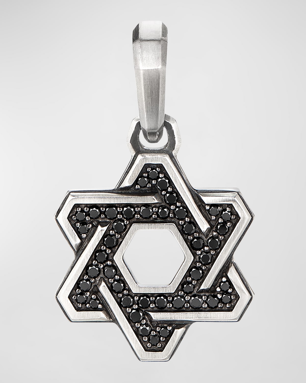 David Yurman Men's Deco Star of David Pendant with Diamonds in Silver ...