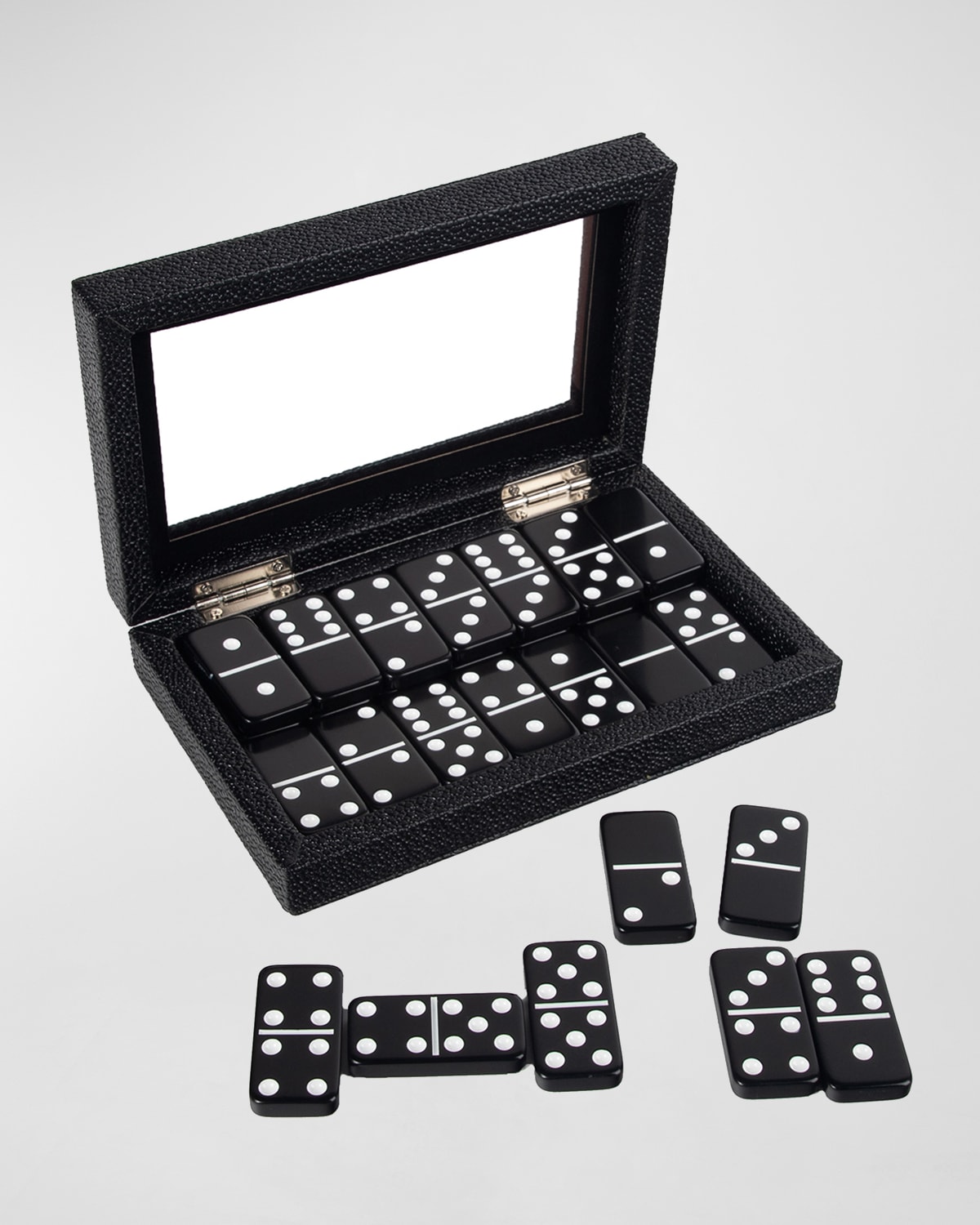 Brouk and Co Domino Game Set with Vegan Leather Case | Neiman Marcus