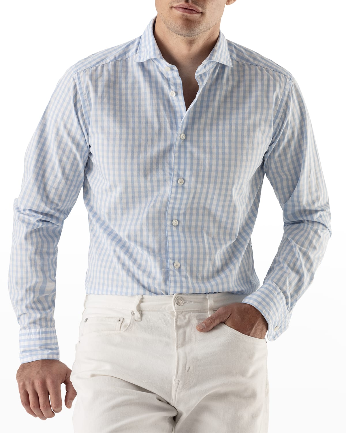 Eton Men's Contemporary Fit Twill Dress Shirt | Neiman Marcus