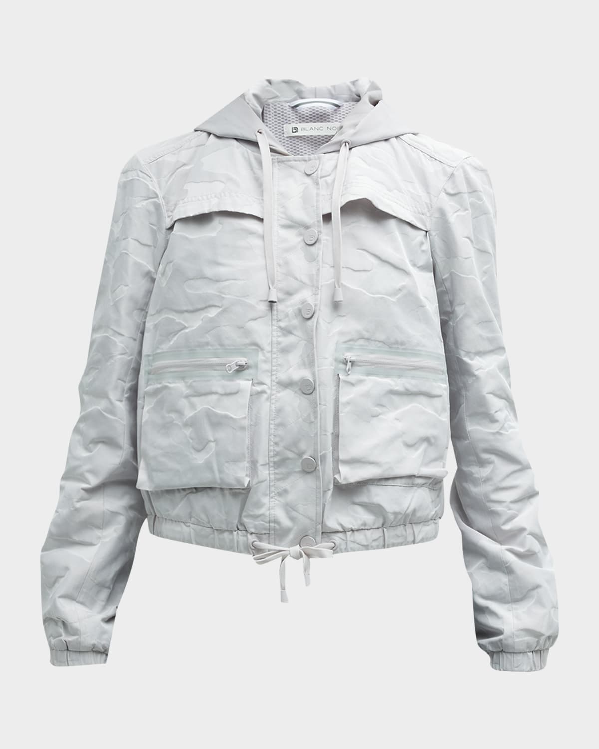 Blanc Noir Camo Skyfall Jacket With Gold Trims | Neiman Marcus