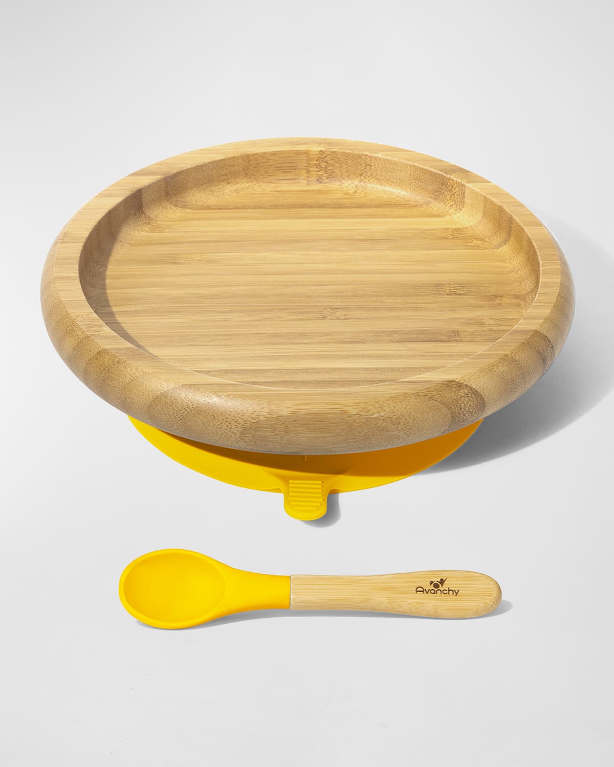Avanchy Baby's Bamboo Plate & Spoon Set | Neiman Marcus