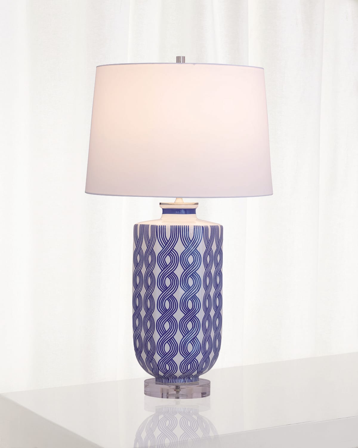 Port 68 Georgia Blue Lamp | Neiman Marcus