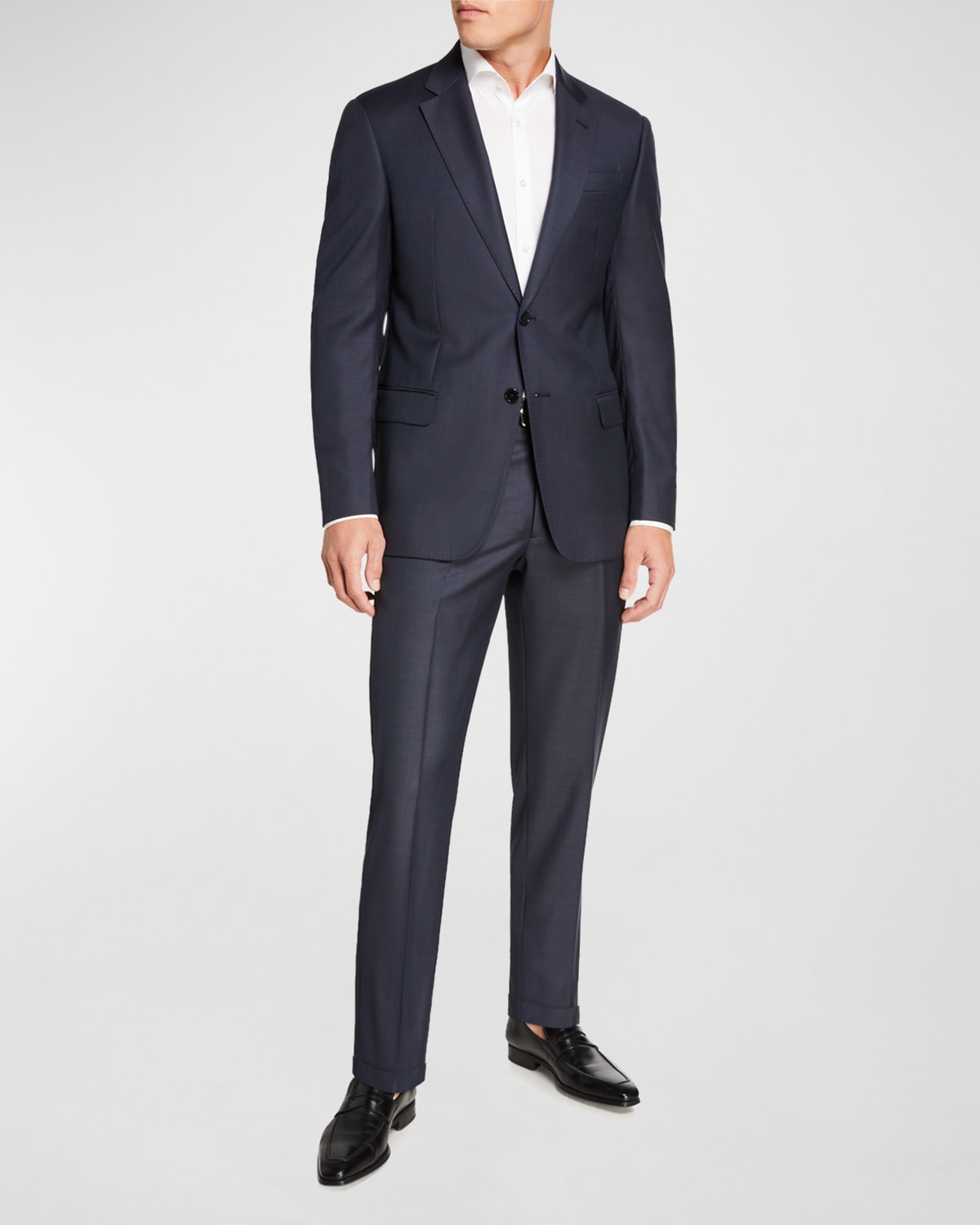 Emporio Armani Men's Solid Wool Suit | Neiman Marcus