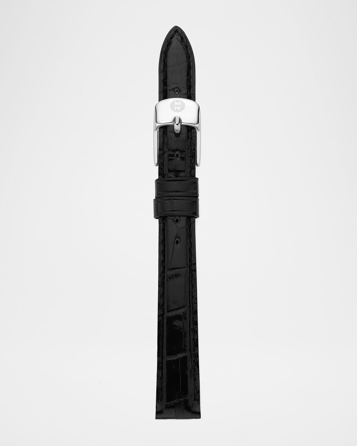 MICHELE 16mm Gray Crocodile Watch Strap | Neiman Marcus