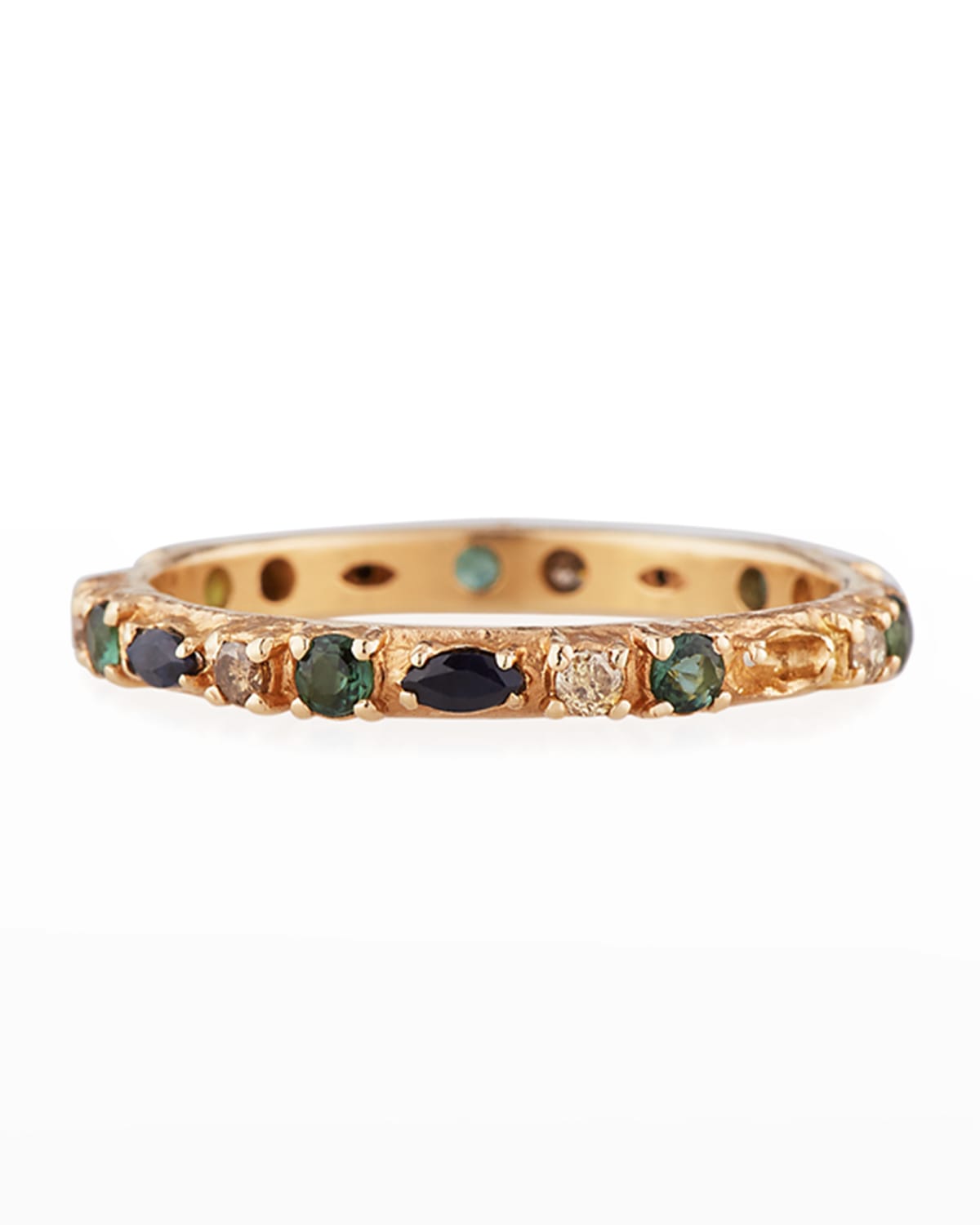 Armenta 14k Rose Gold Diamond Granulation Ring | Neiman Marcus