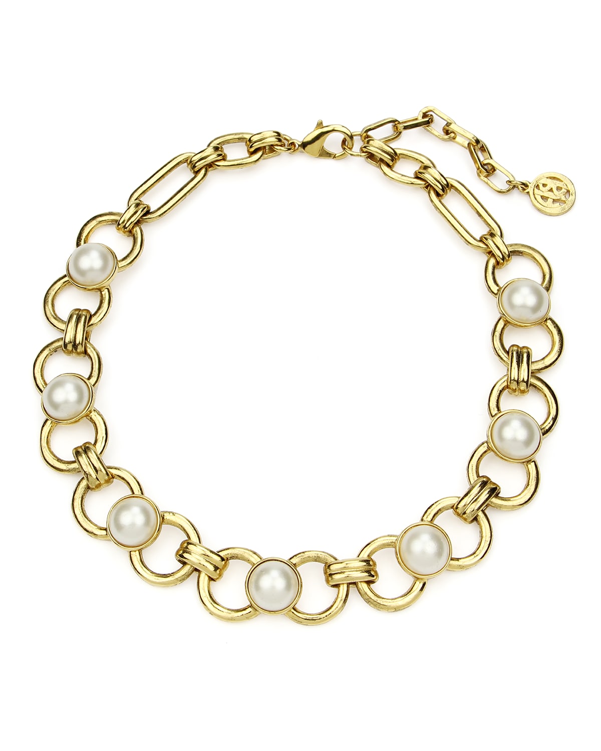 Ben-Amun Pearly Mask Chain | Neiman Marcus
