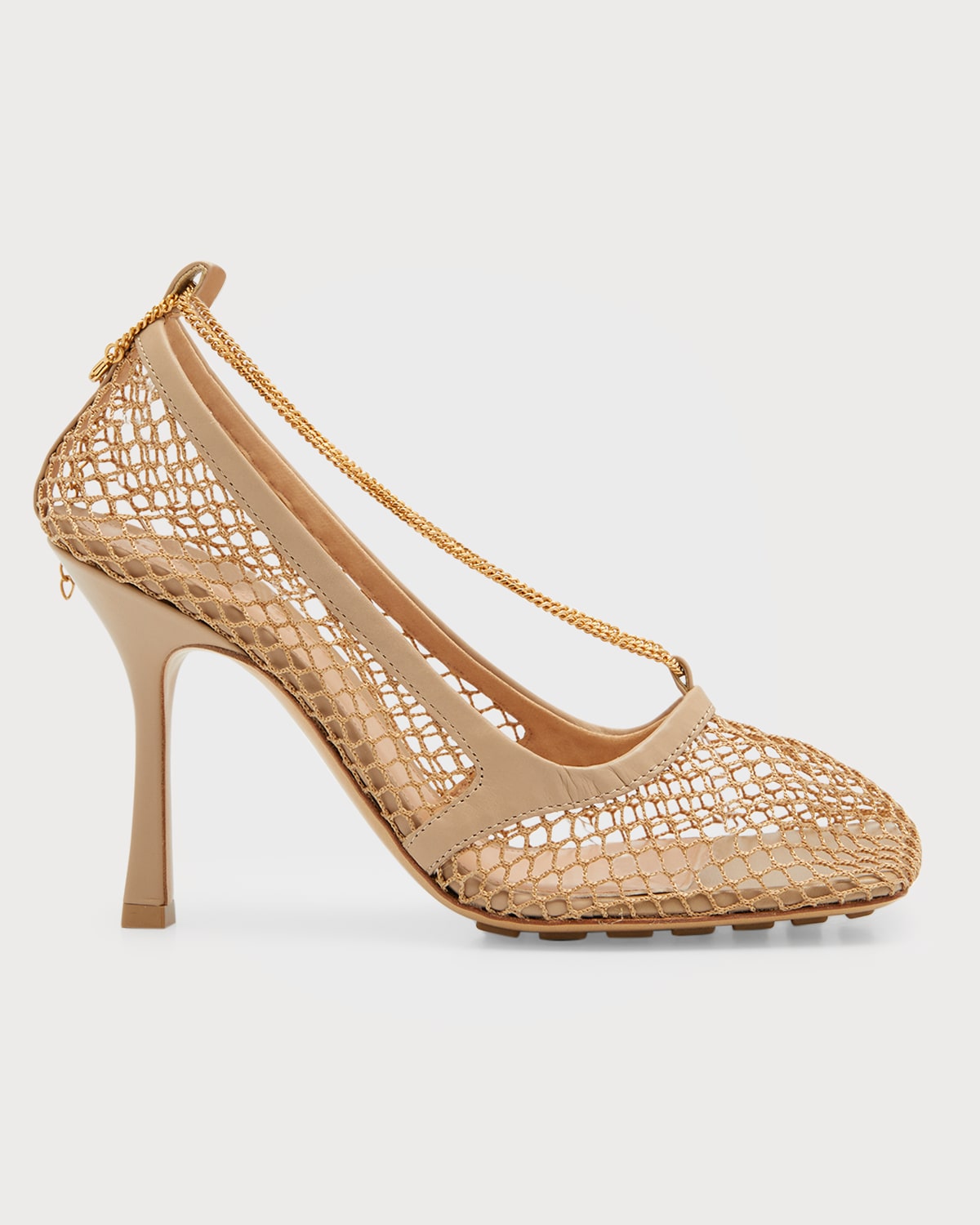 Bottega Veneta Almond High-Heel Pumps | Neiman Marcus