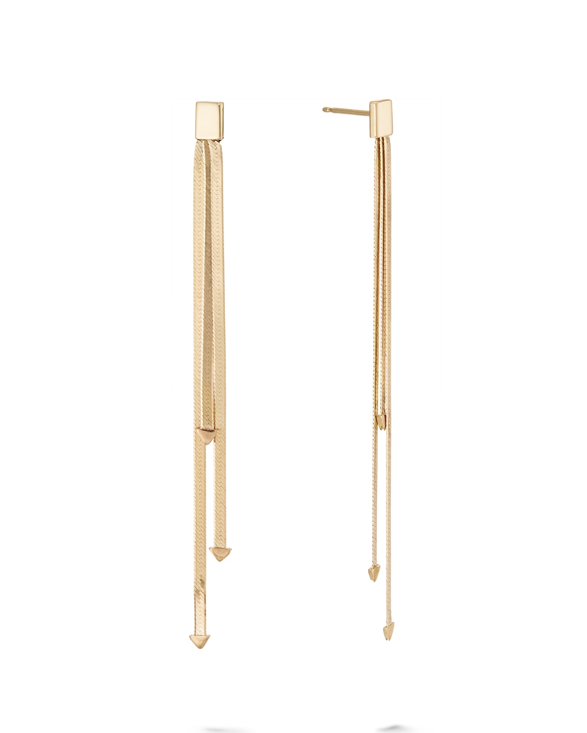 LANA Linear Laser Kite Chain Earrings | Neiman Marcus