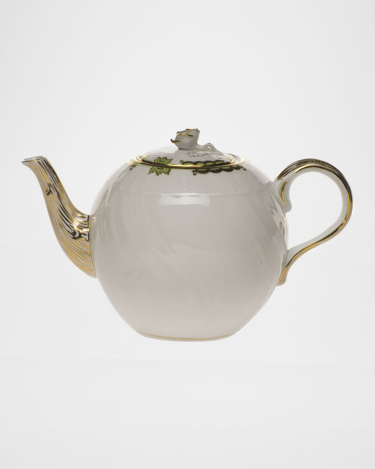 Herend Queen Victoria Teapot with Rose Finial | Neiman Marcus