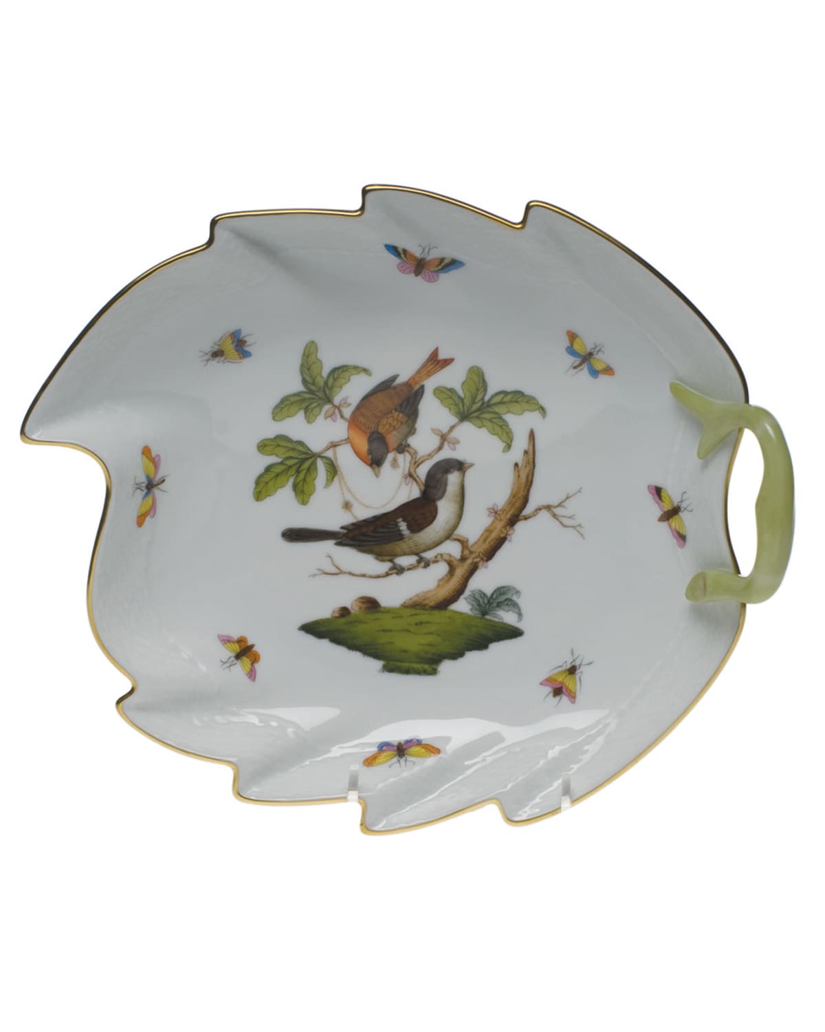 Herend Rothschild Bird Covered Butter Dish | Neiman Marcus