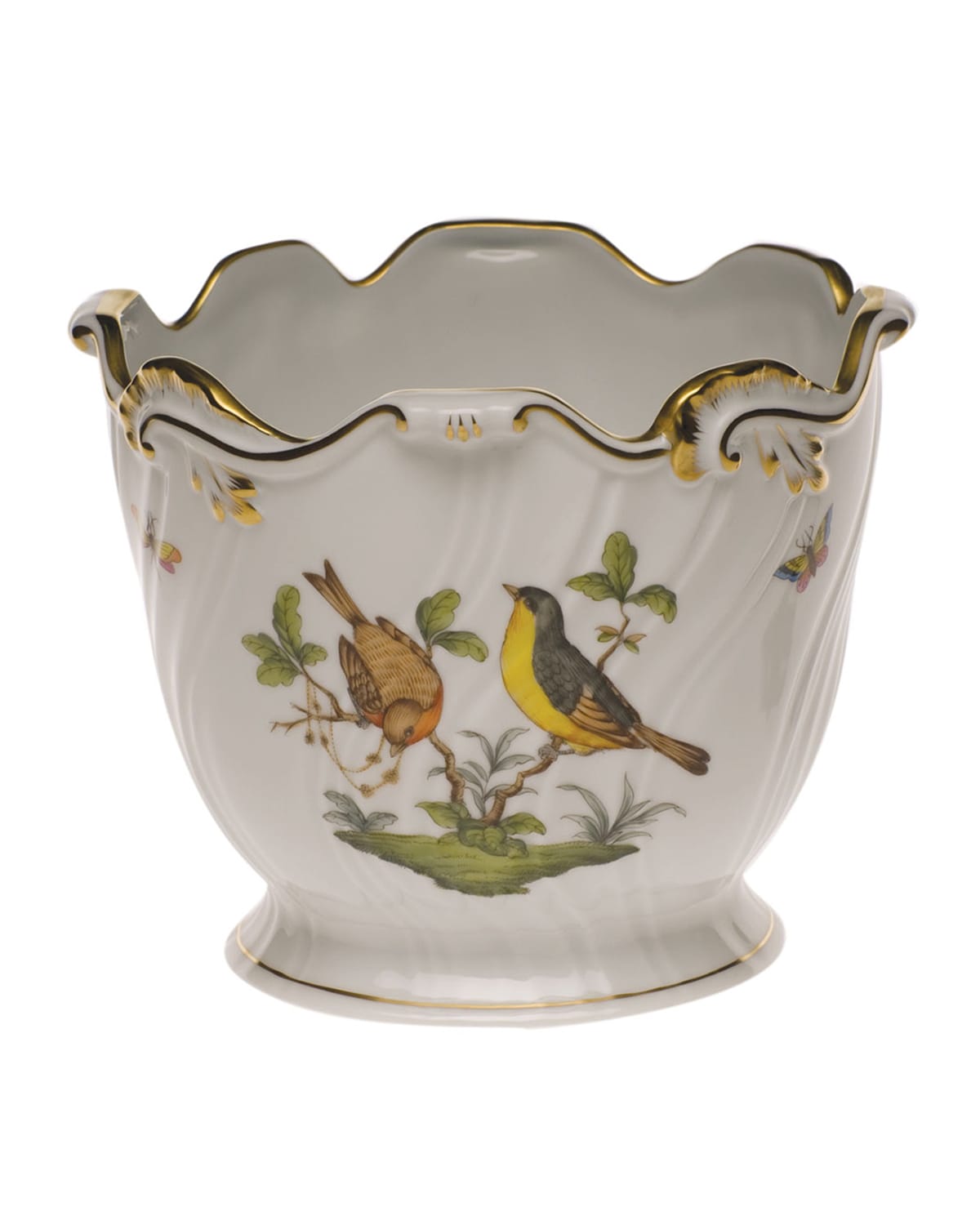 Herend Golden Edge Cache Pot | Neiman Marcus