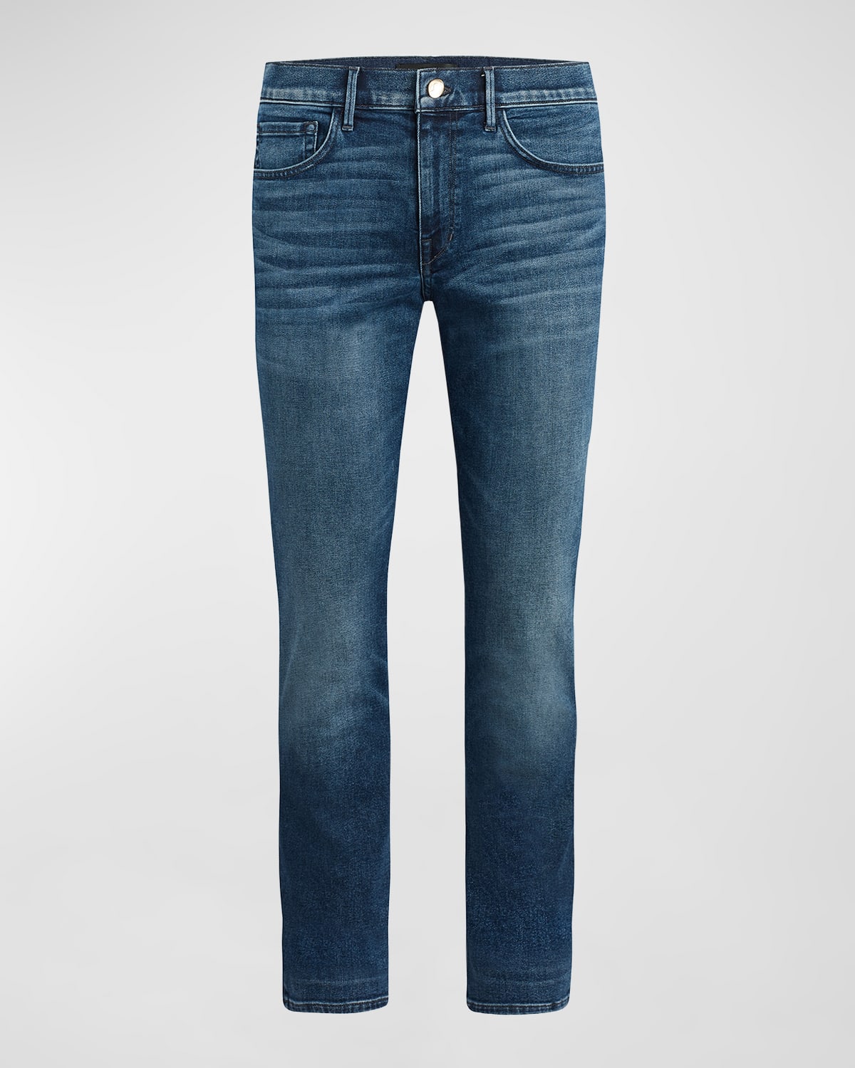 Kiton Men's Slim Fit Medium Wash Denim Jeans | Neiman Marcus