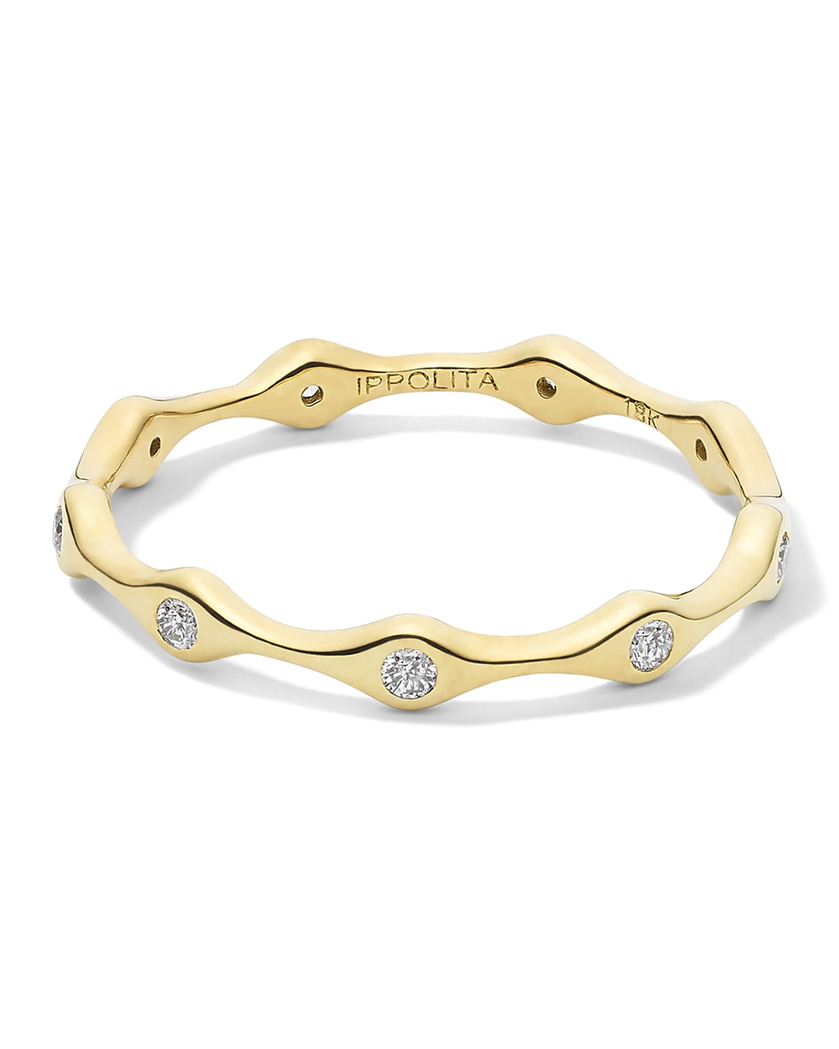 Ippolita 18K Starlight Diamond 9-Station Skinny Band Ring | Neiman Marcus