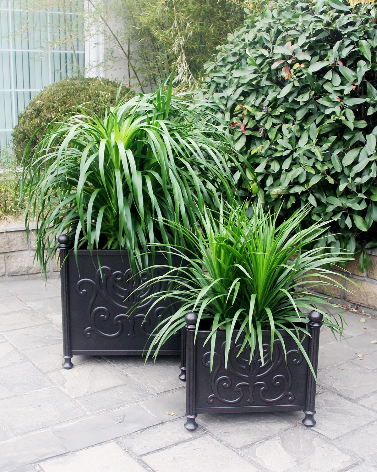 Hanamint Tuscany Outdoor 24" Large Square Planter Box | Neiman Marcus