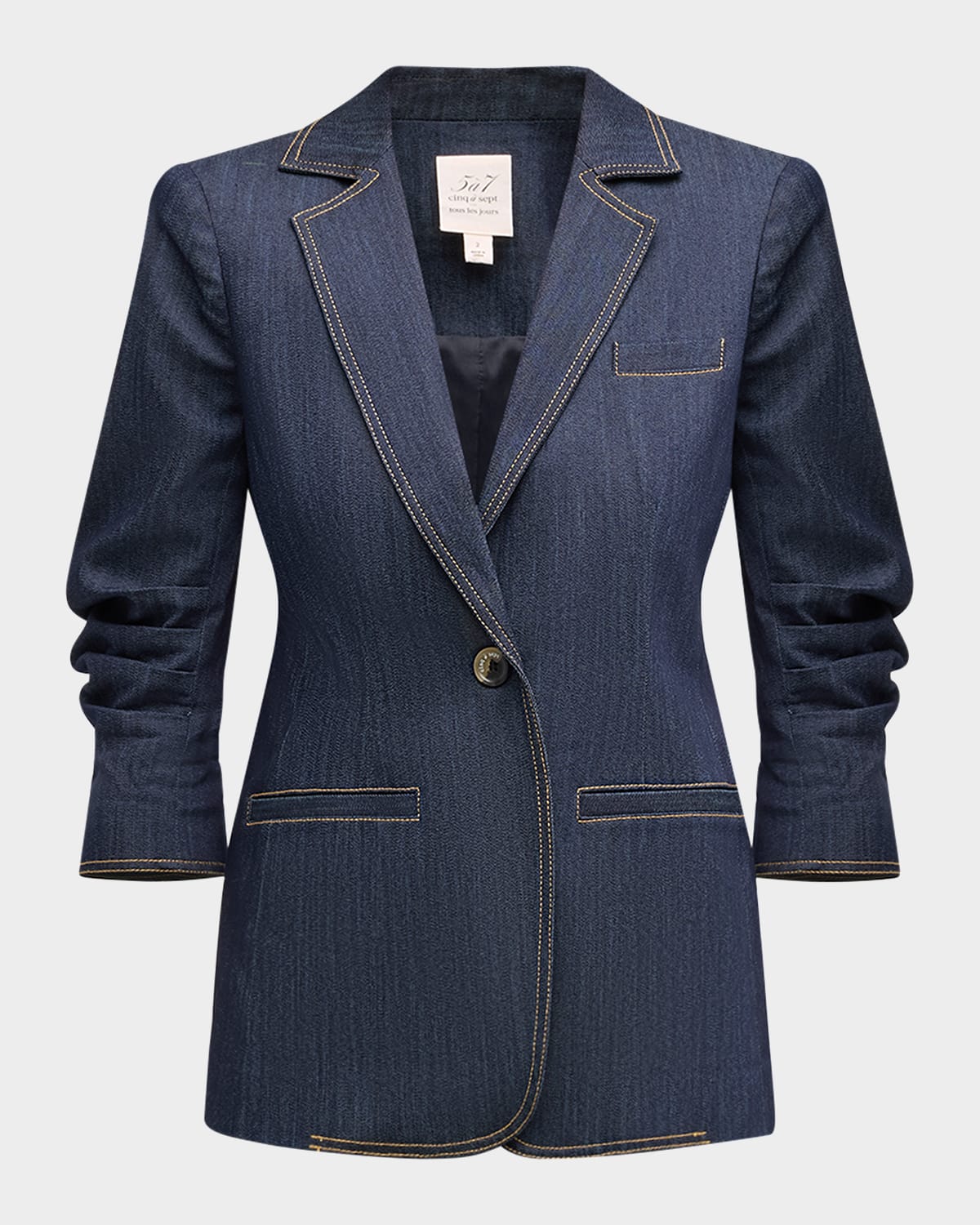 FRAME The Femme Denim Blazer | Neiman Marcus