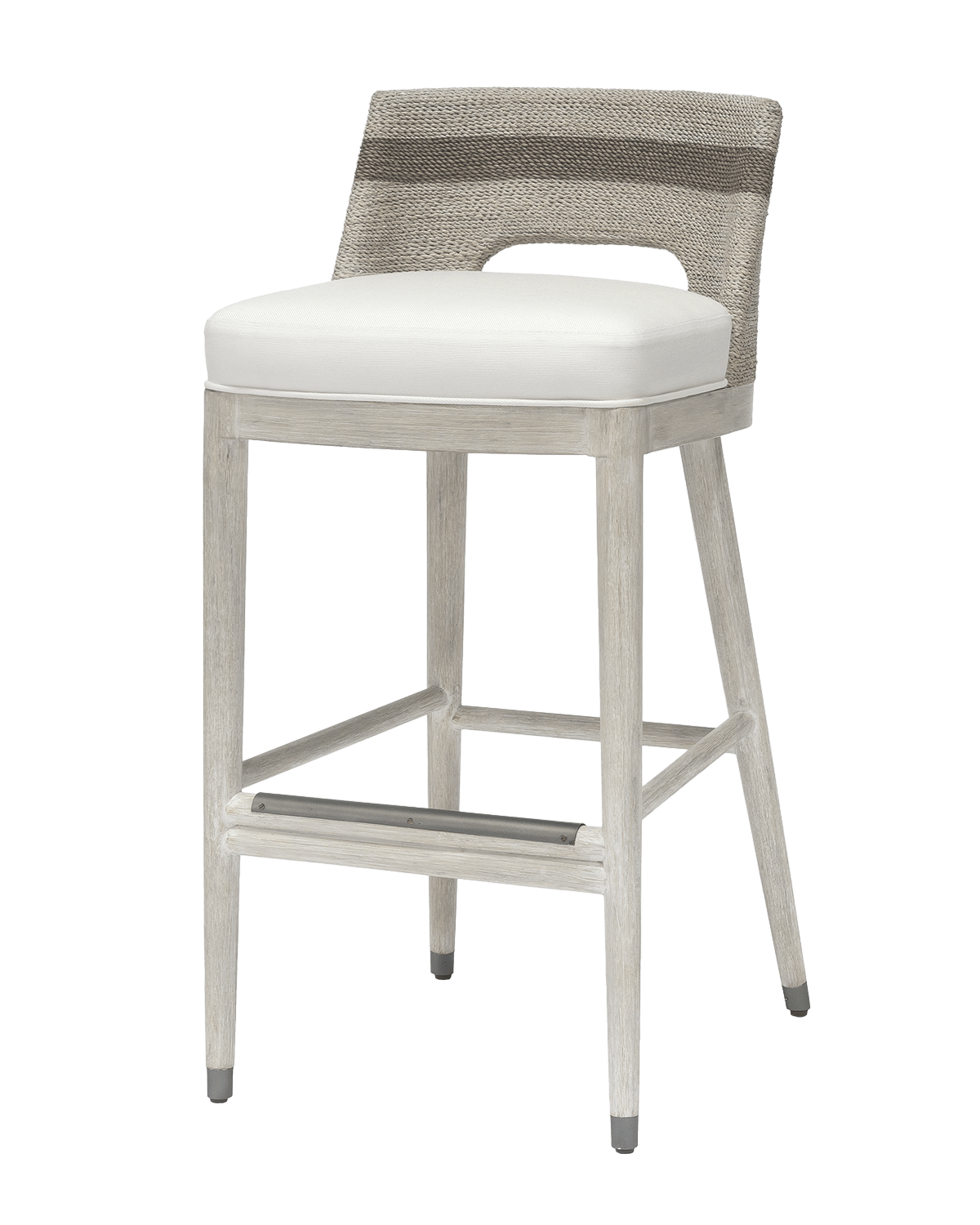 Palecek Fritz Fog White Counter Stool | Neiman Marcus