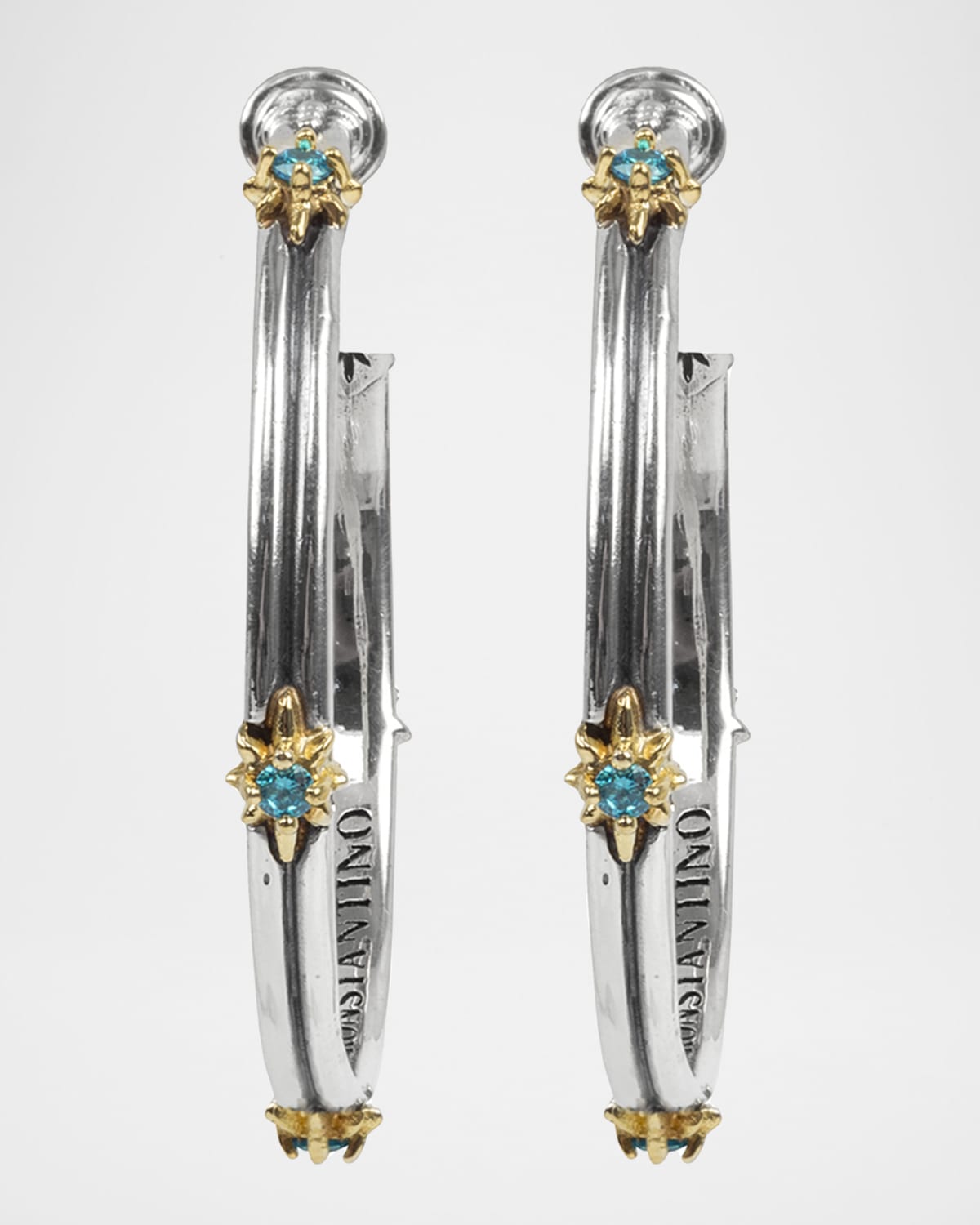Konstantino Dome Blue Spinel Drop Earrings | Neiman Marcus