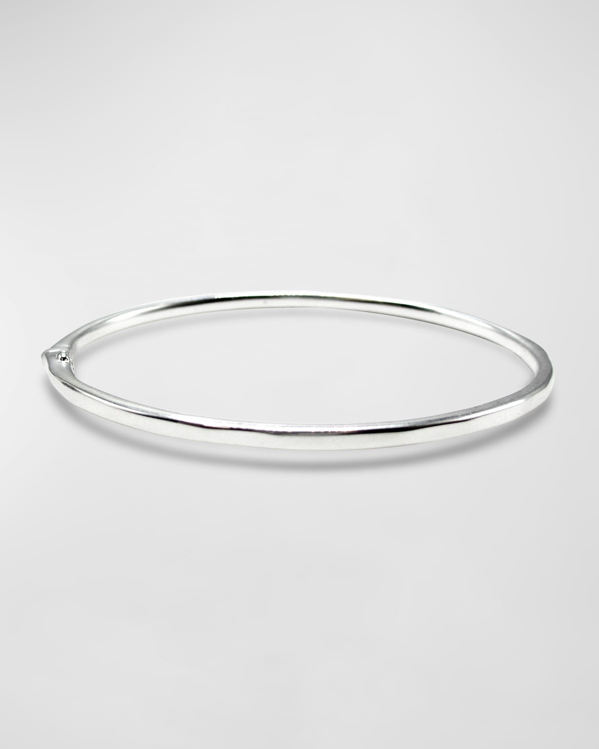 Ippolita Thin Hinged Bangle in Sterling Silver with Diamonds | Neiman Marcus