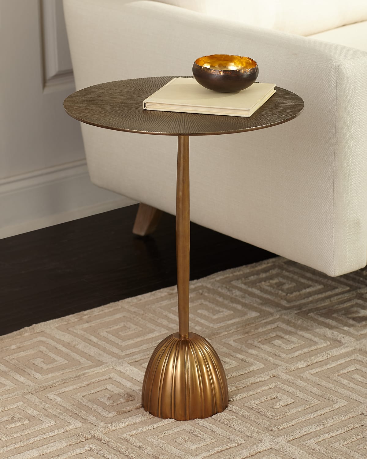 Global Views Amida Curved Accent Table | Neiman Marcus