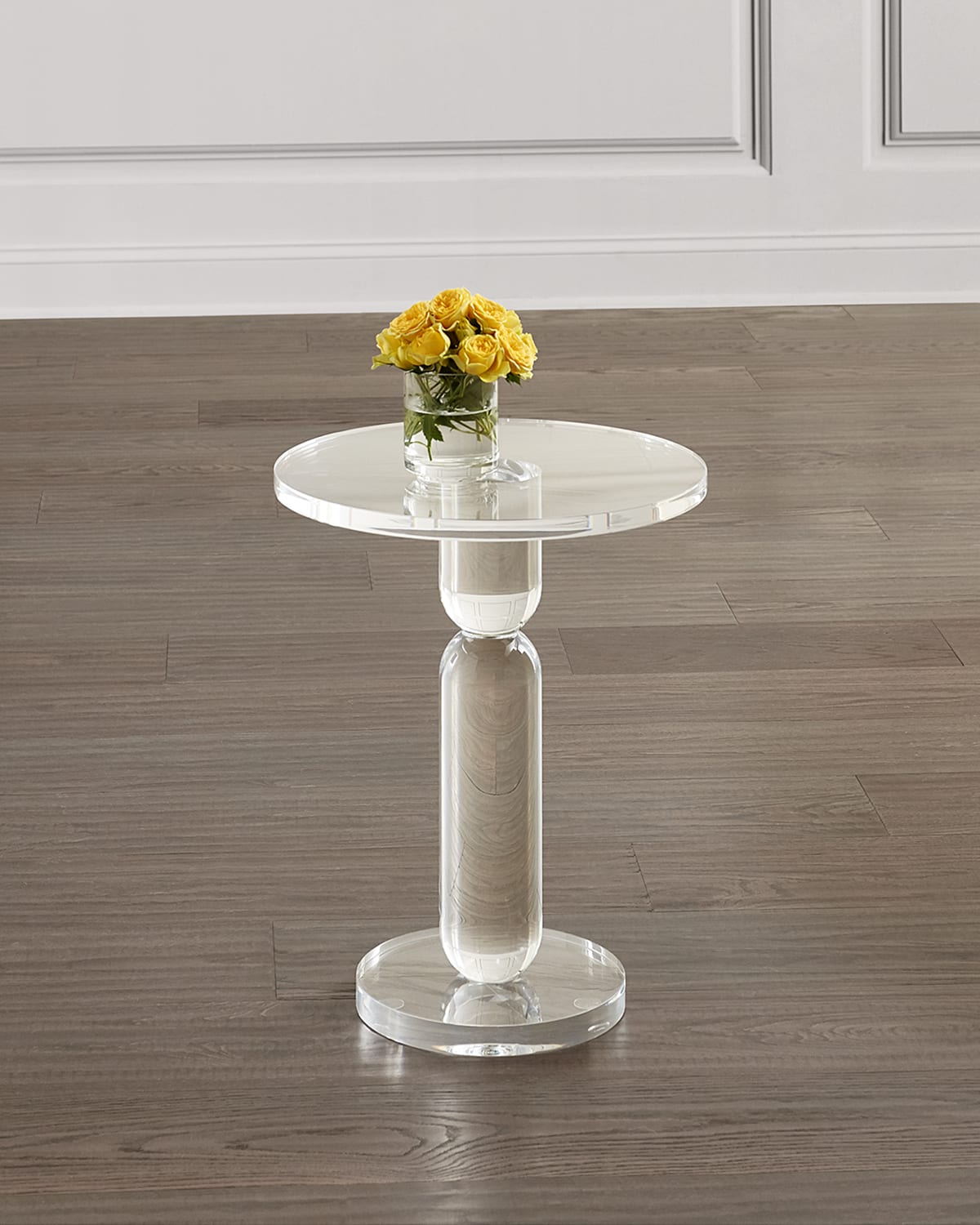 Interlude Home Lisette Acrylic Round Side Table | Neiman Marcus
