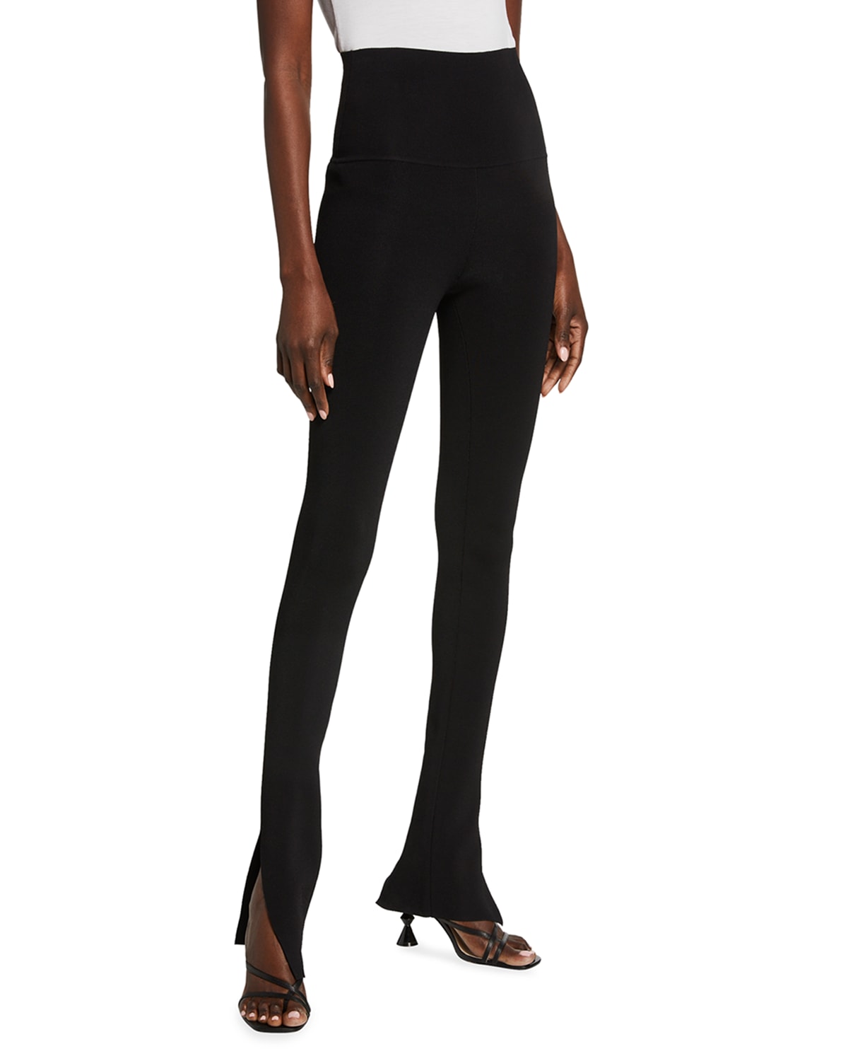 Spanx The Perfect Black High-Rise Flare Pants | Neiman Marcus