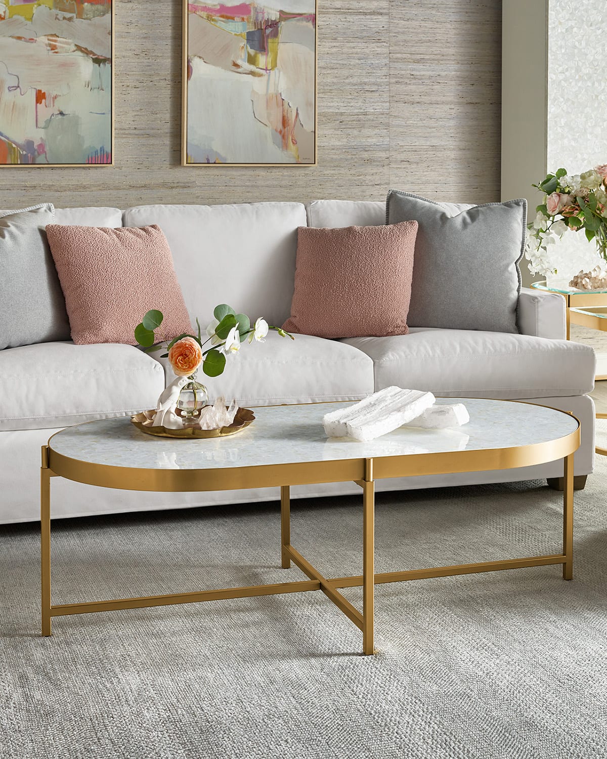 Interlude Home Surrey Acrylic Cocktail Table | Neiman Marcus